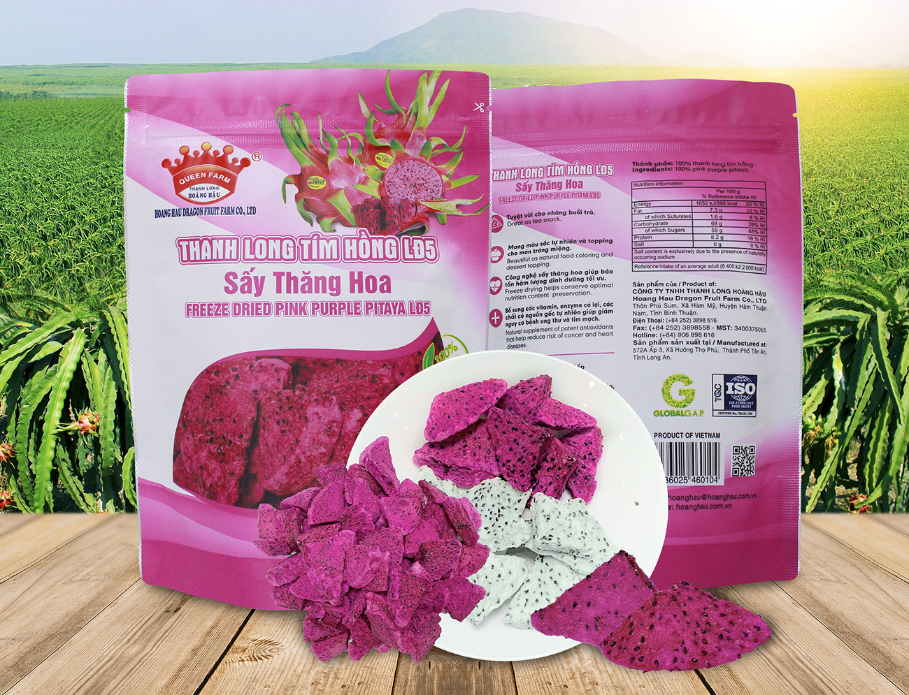 Pink purple dragon fruit Sublimation drying | Queen Dragon Fruit